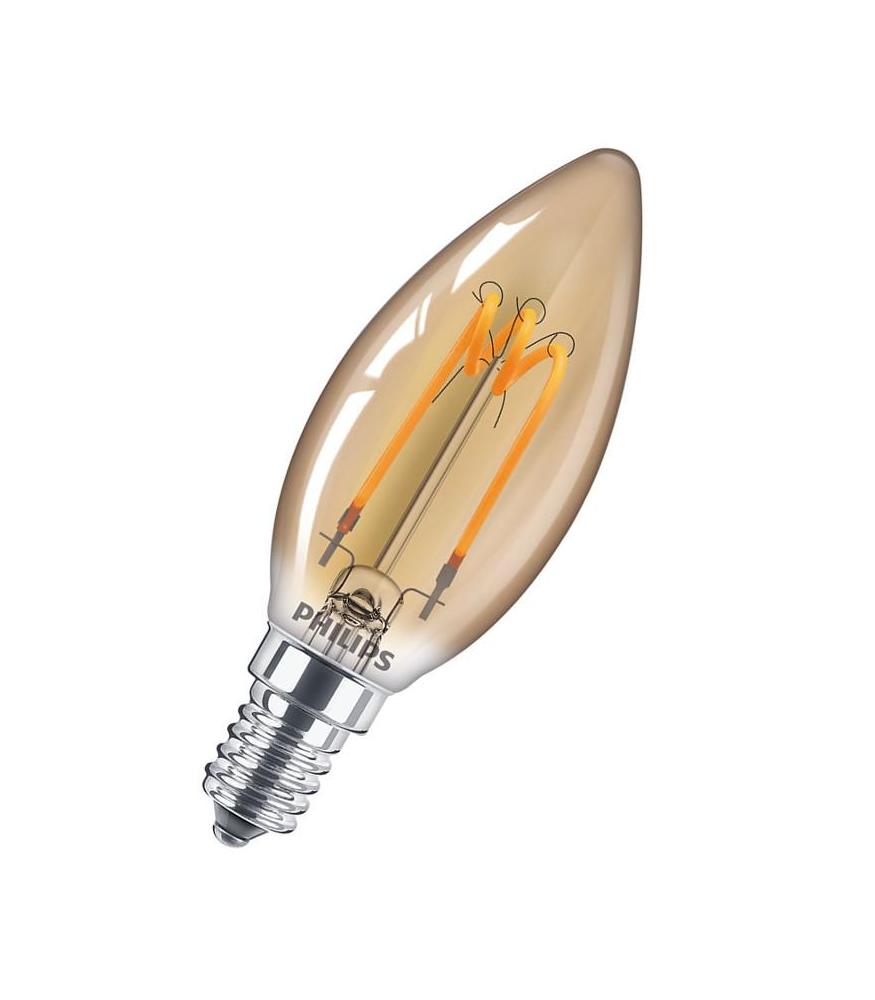 Classic LED Candle Lamp 14W Gold B35 E14 220V SP