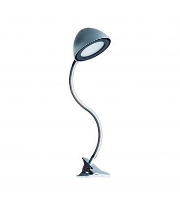 LED Desk Lamp RONI Flex Silver Clip-On Lighting