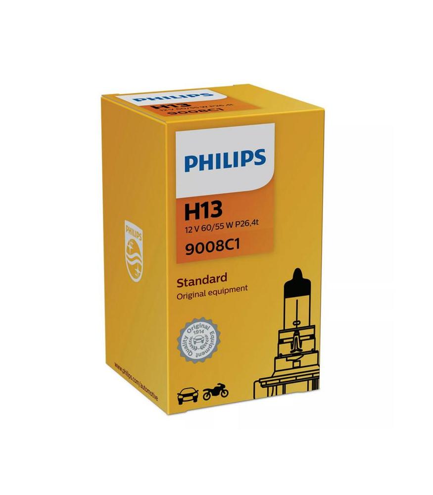 Car Bulb H13 C1 60 55W 12V P26.4t 9008C1 Upgraded Tuning, Philips