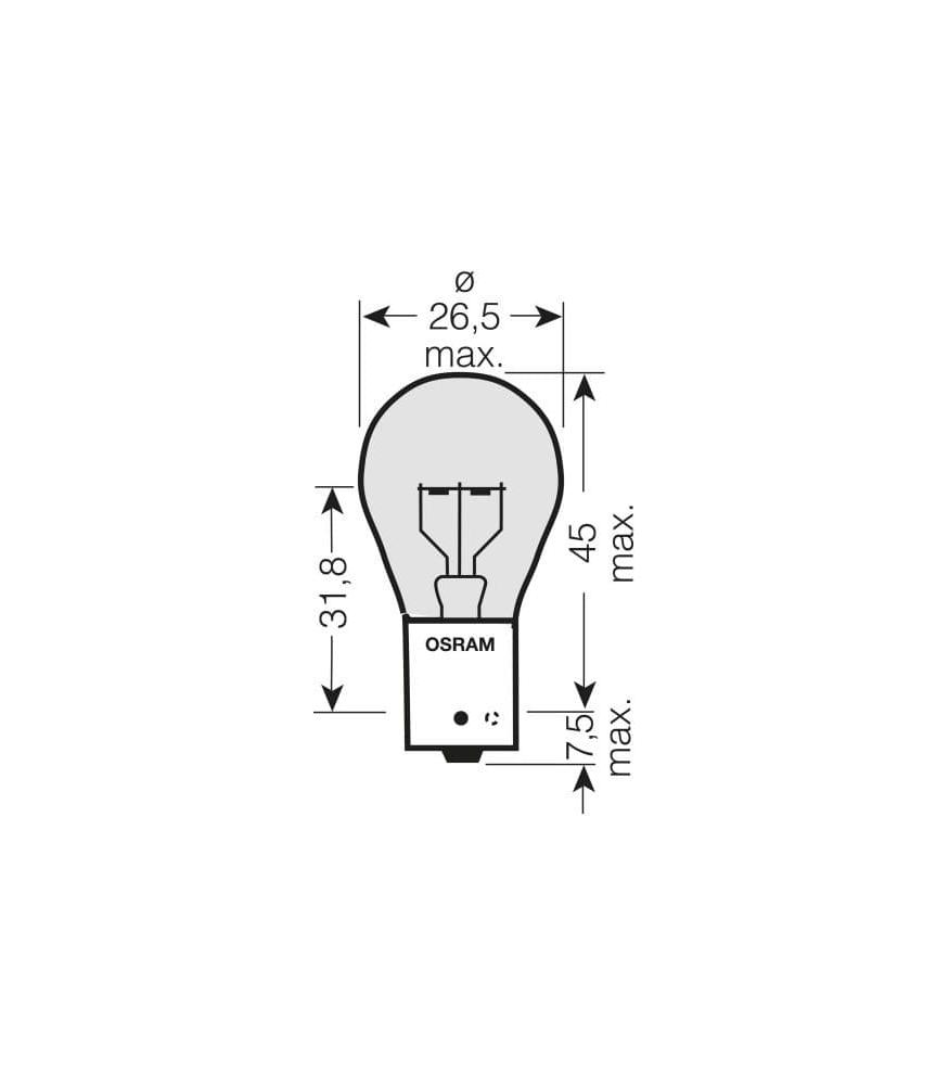 24V Truckstar PRO PY21W 21W BAU15s Glühlampe Lkw-Glühlampen